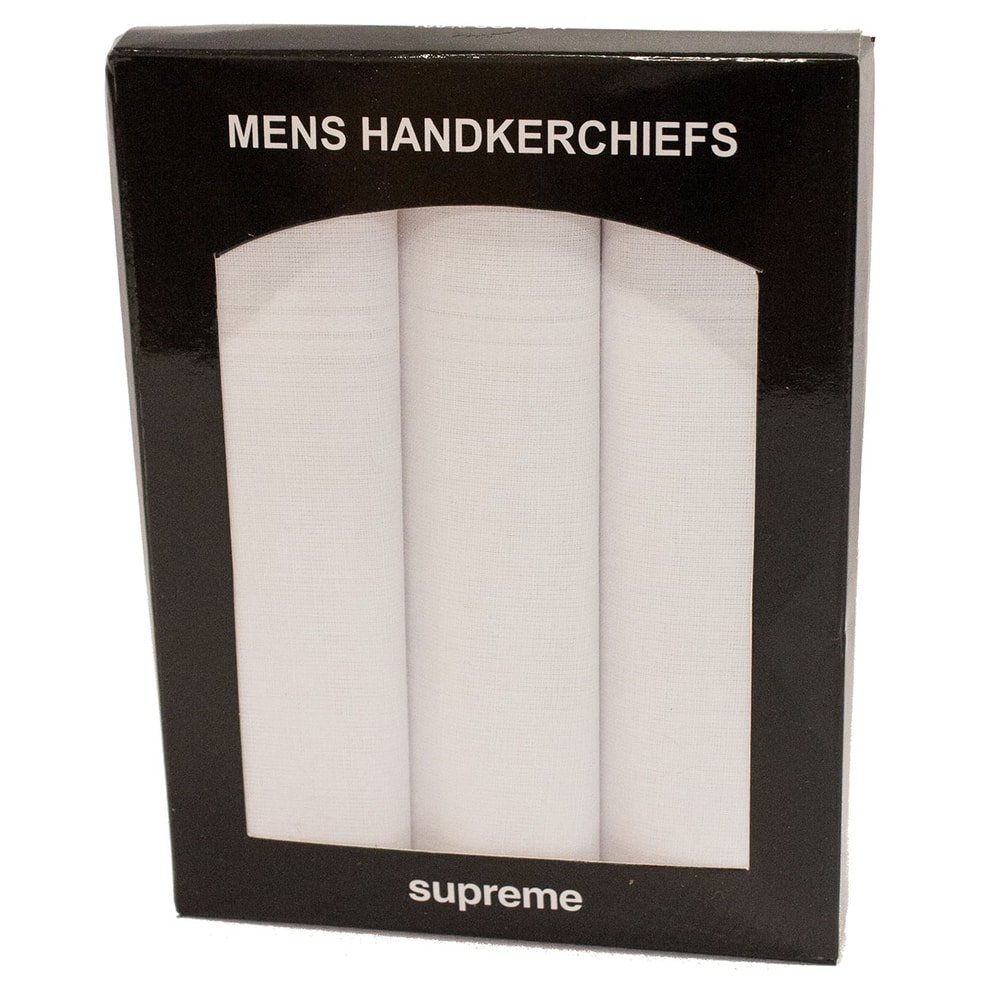 Plain White Handkerchief 3 Pack | BigDude Germany
